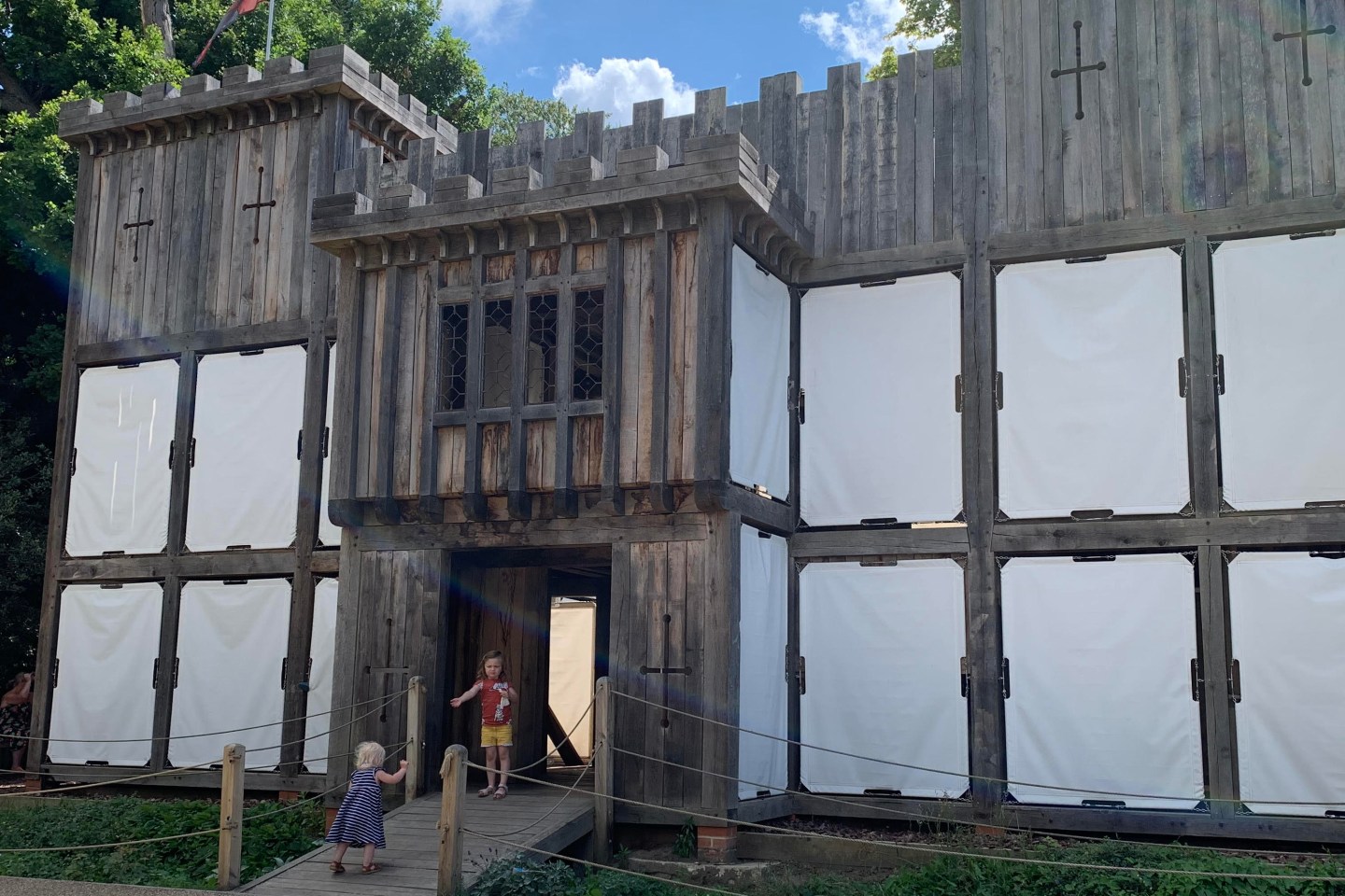 Explore the Tudor Towers playground and take on the water maze at Hever